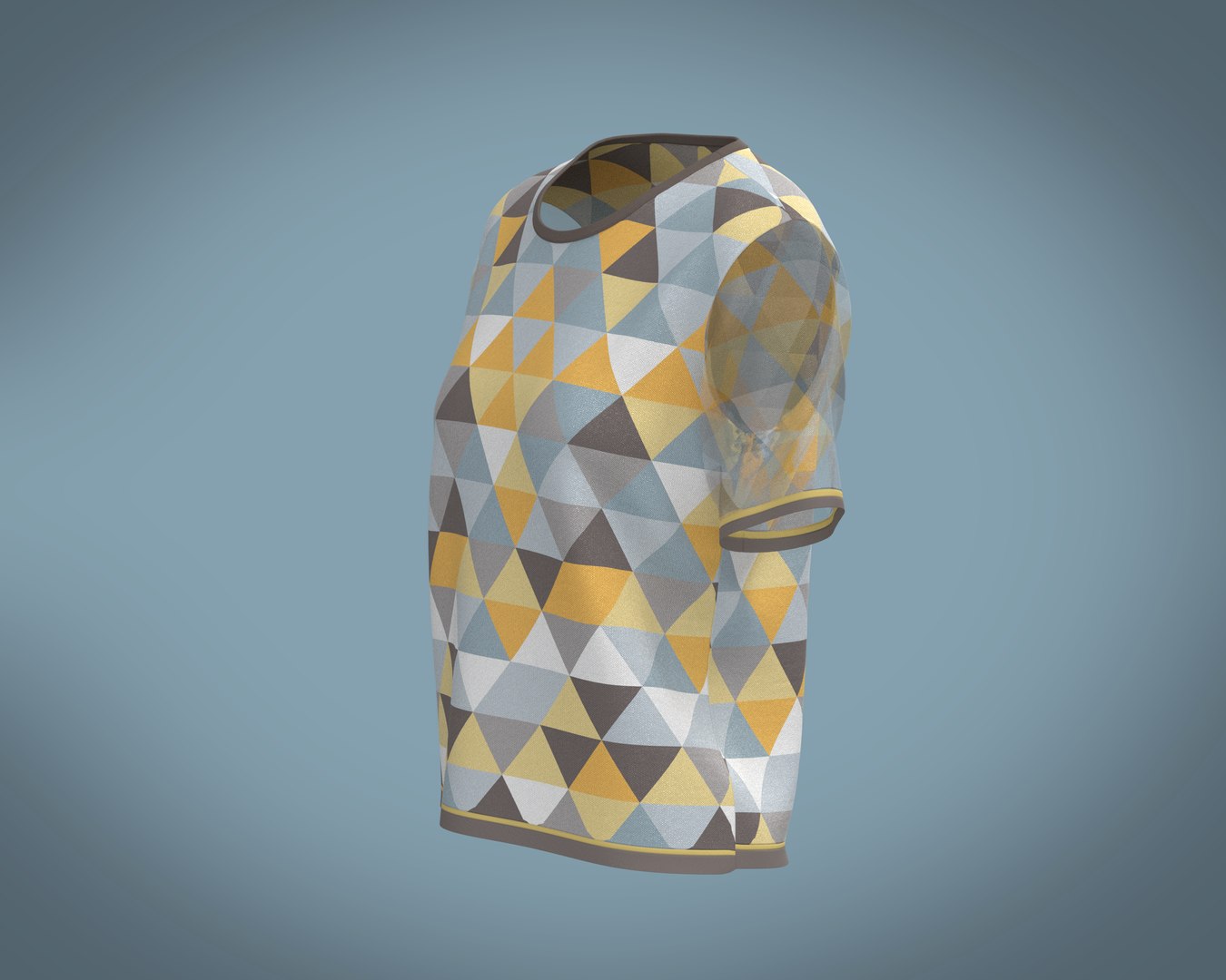 3D Ladies Triangle Print Tops - TurboSquid 1939964