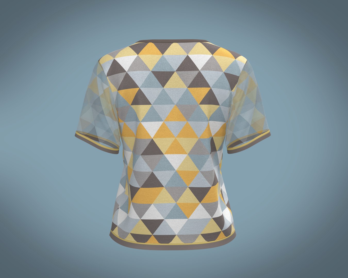 3D Ladies Triangle Print Tops - TurboSquid 1939964