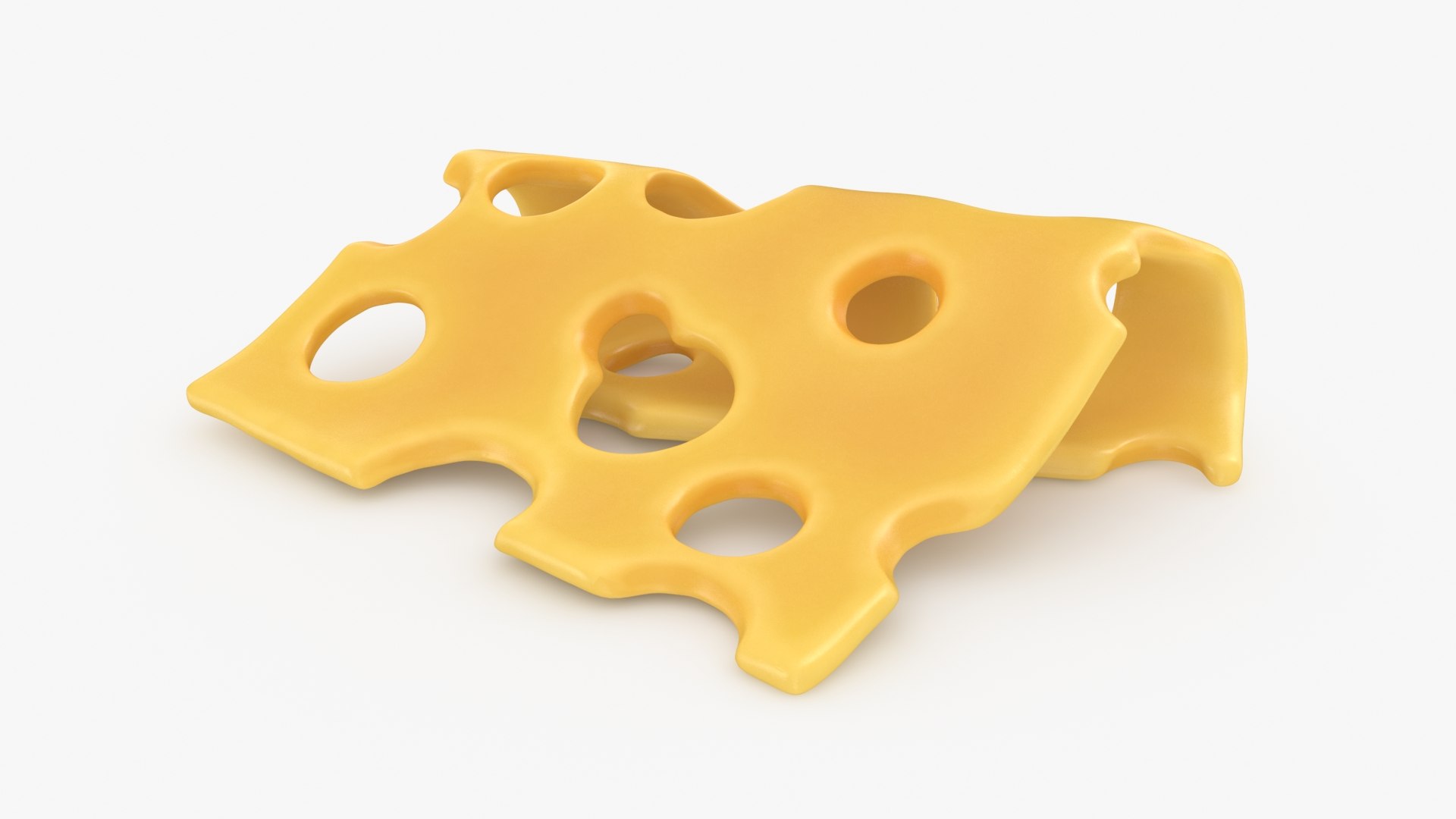 3D Stylized Folded Cheese - TurboSquid 2337972