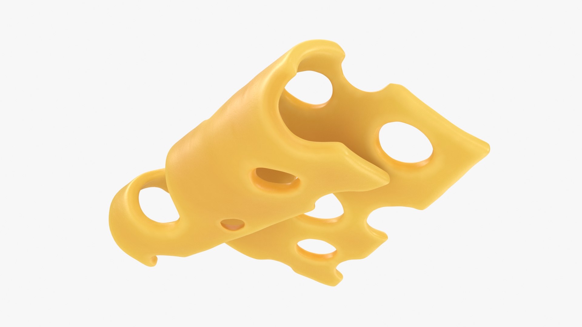 3D Stylized Folded Cheese - TurboSquid 2337972