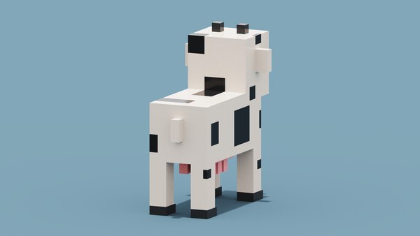 modelo 3d Voxel Cow - TurboSquid 1931596