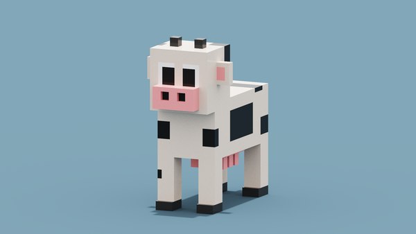 modelo 3d Voxel Cow - TurboSquid 1931596