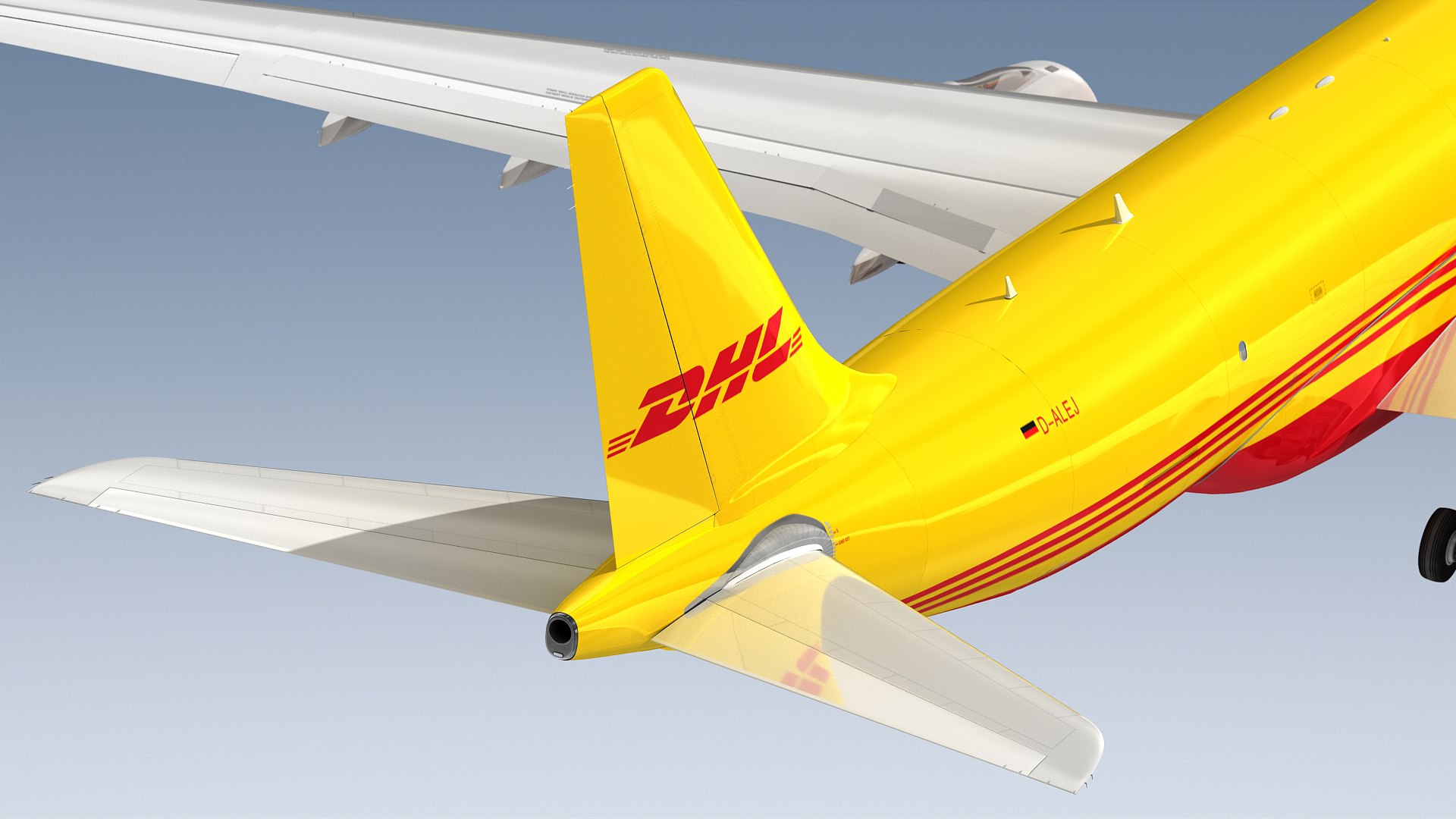 Airbus A330-200F DHL model - TurboSquid 2148684
