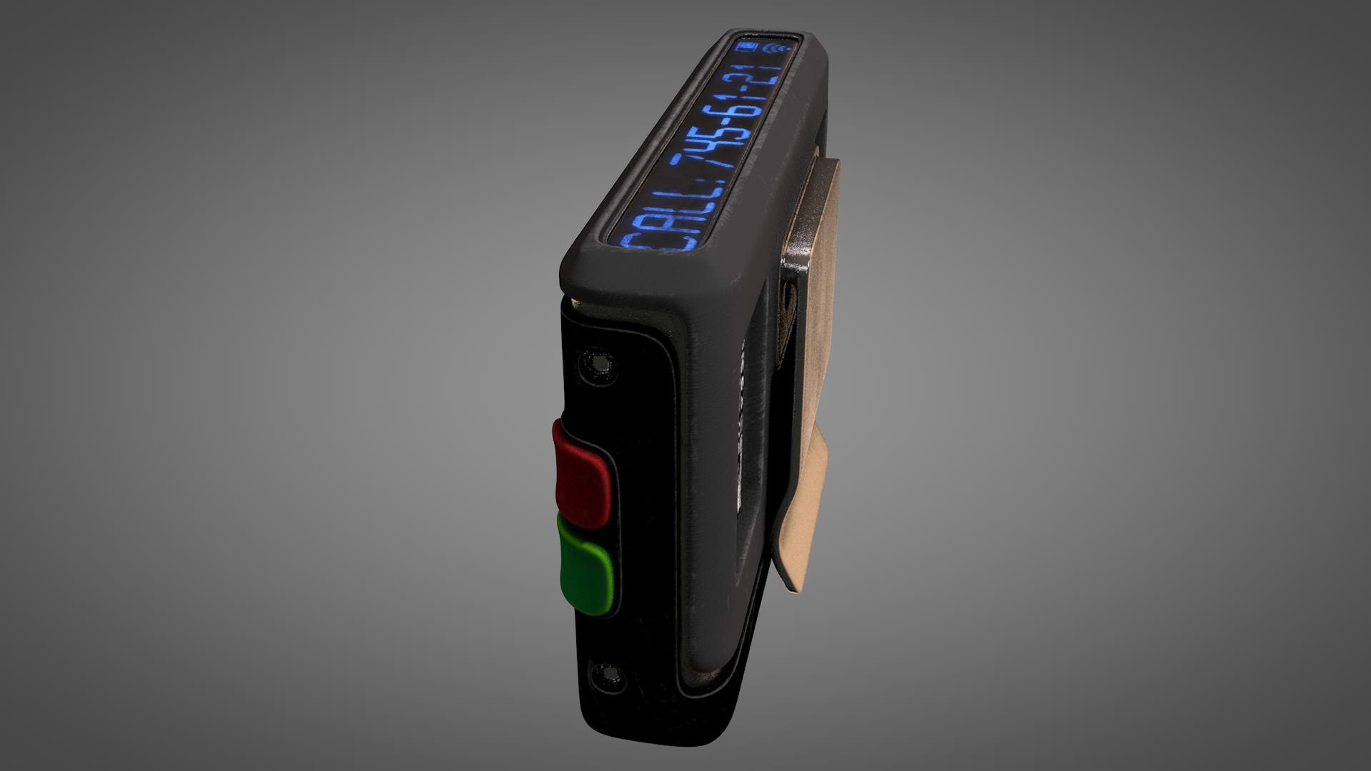 Worn Pager 3D Model - TurboSquid 1472622