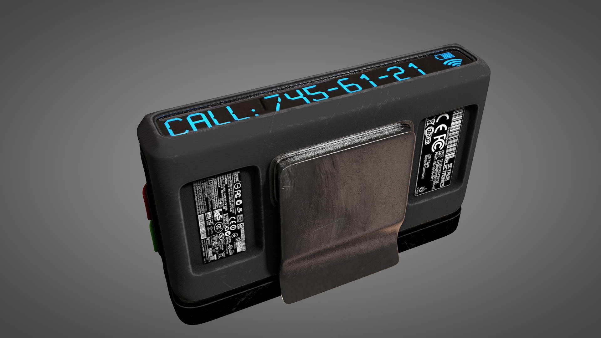 Worn Pager 3D Model - TurboSquid 1472622