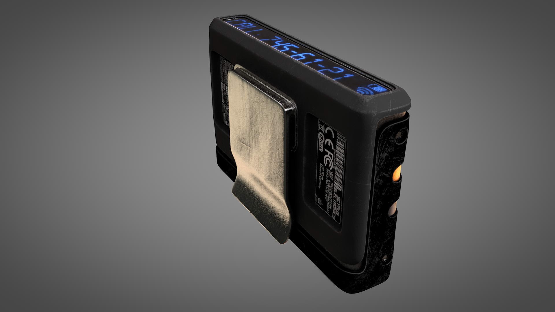 Worn Pager 3D Model - TurboSquid 1472622