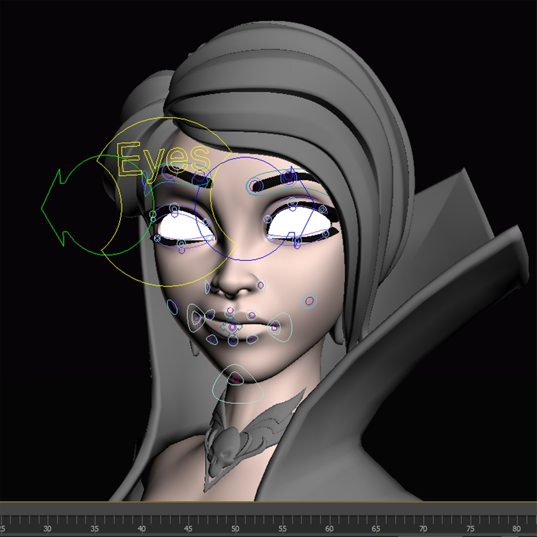 Face rigged 3D model - TurboSquid 1299251