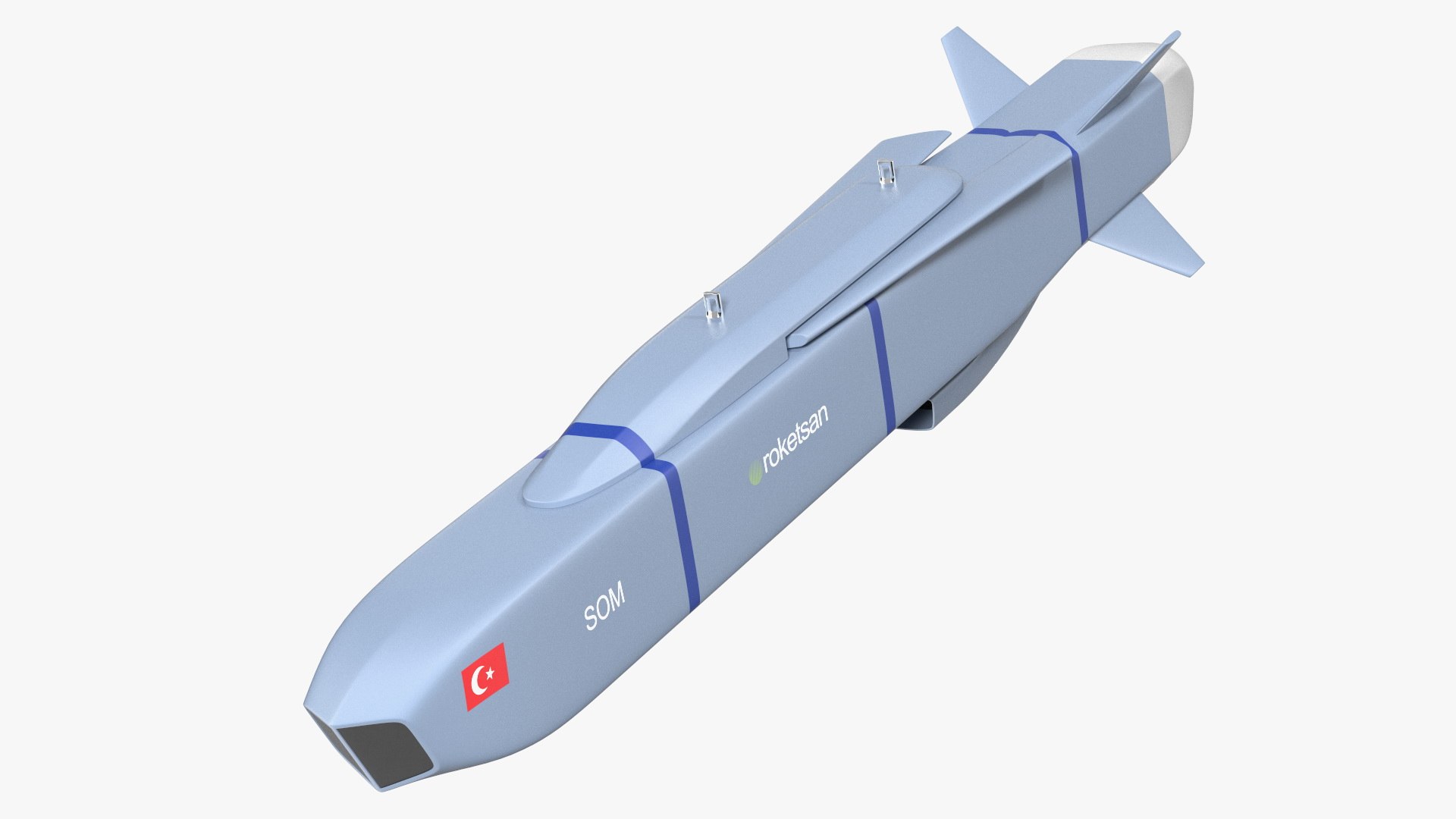 Rocketsan SOM-J Cruise Missile 3D model - TurboSquid 2136110