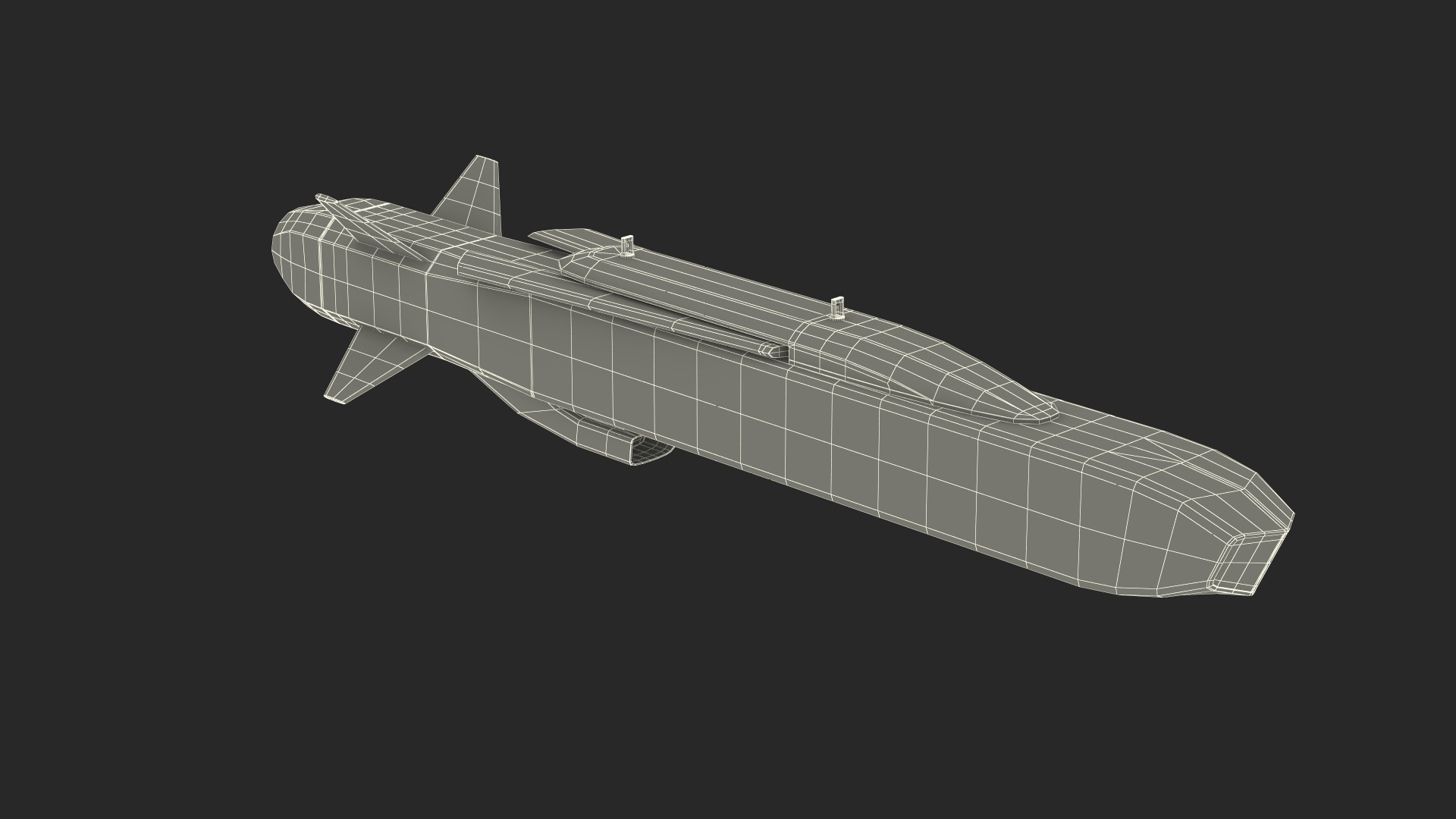 Rocketsan SOM-J Cruise Missile 3D Model - TurboSquid 2136110