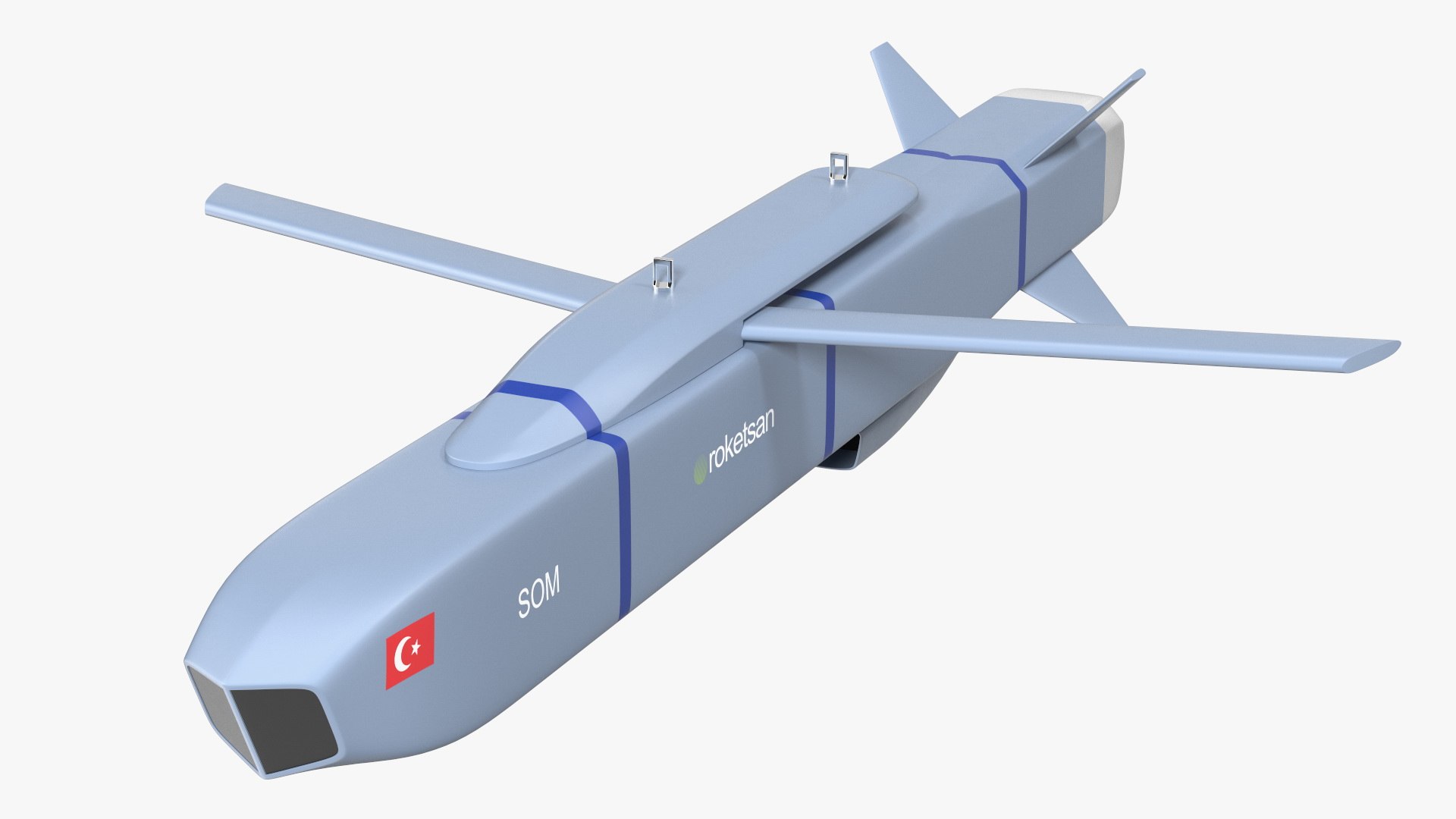 Rocketsan SOM-J Cruise Missile 3D Model - TurboSquid 2136110