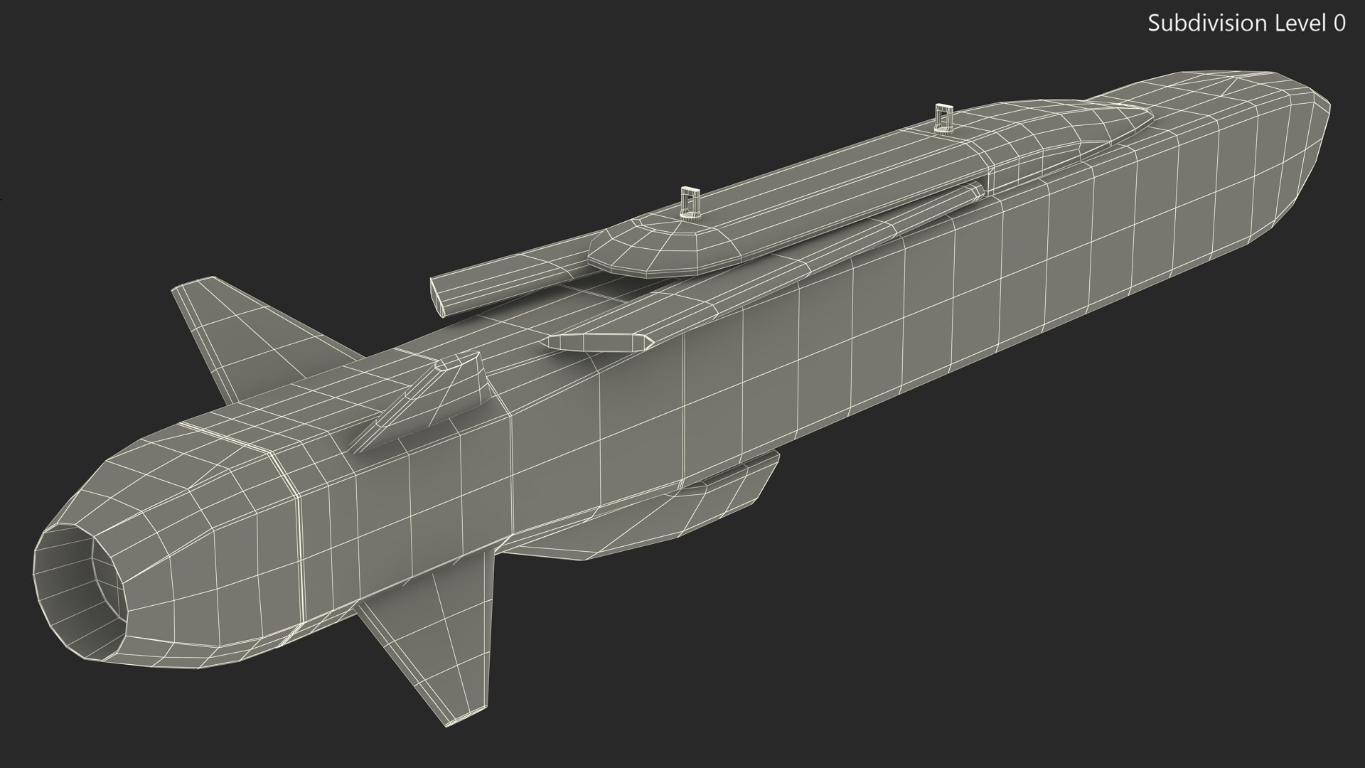 Rocketsan SOM-J Cruise Missile 3D model - TurboSquid 2136110
