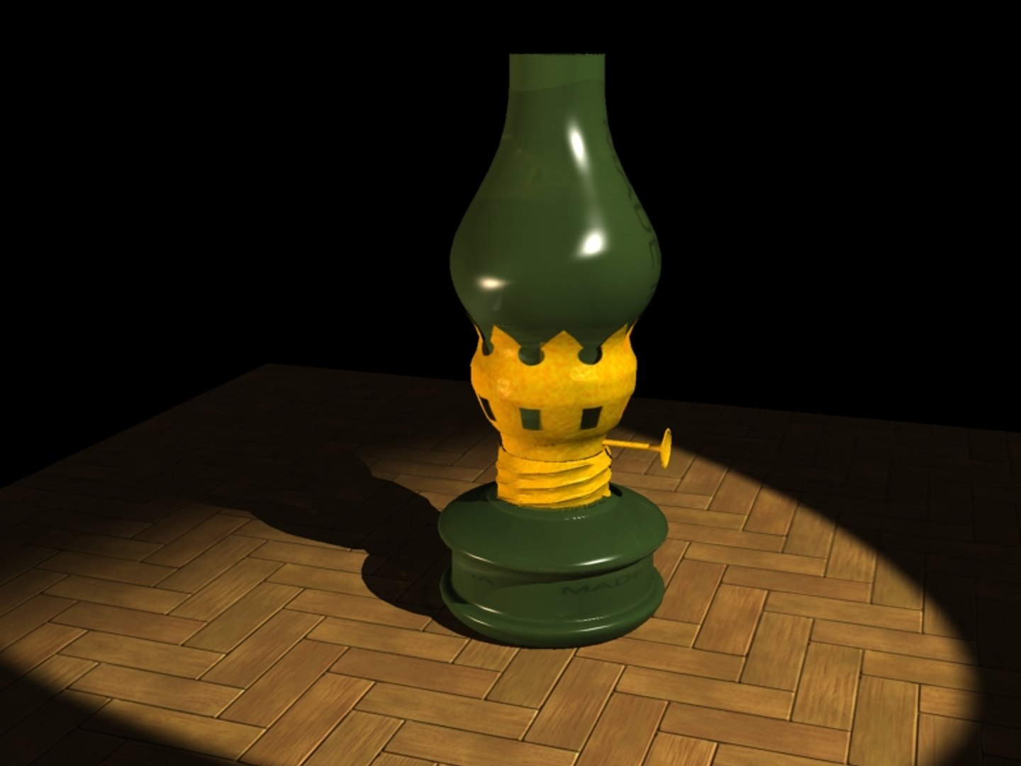 Indian Oil Lamp 3d Model