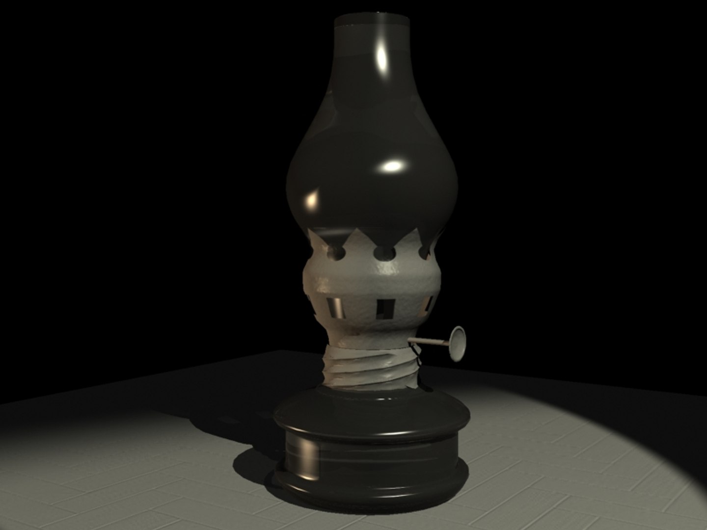 Indian Oil Lamp 3d Model
