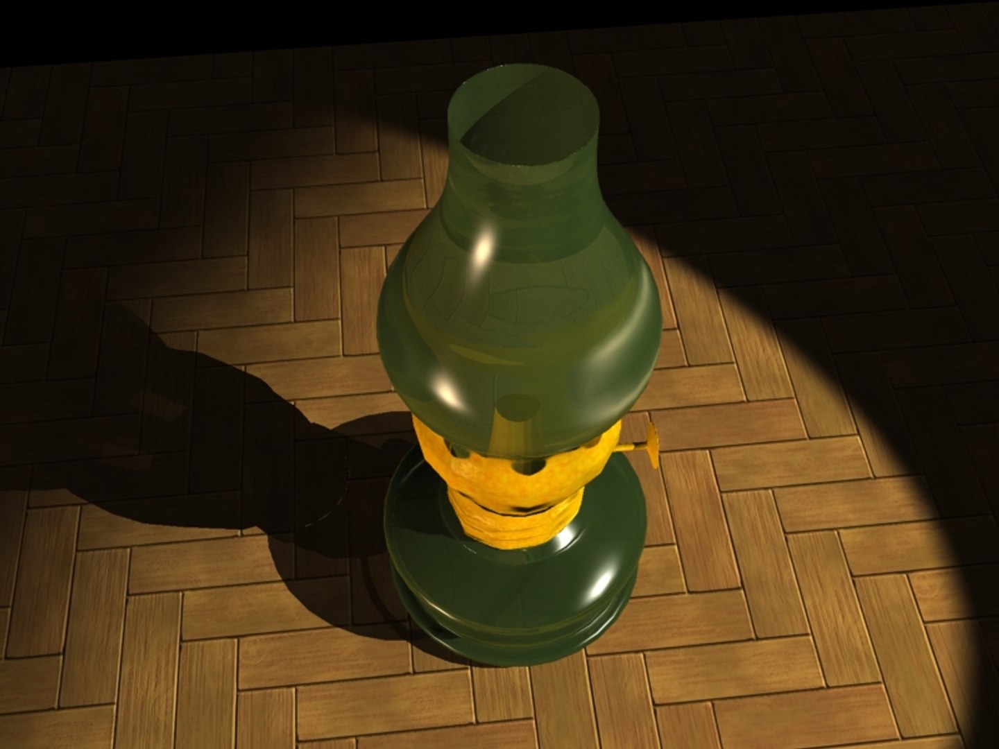 Indian Oil Lamp 3d Model