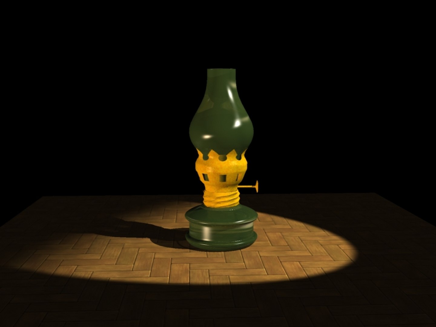 Indian Oil Lamp 3d Model