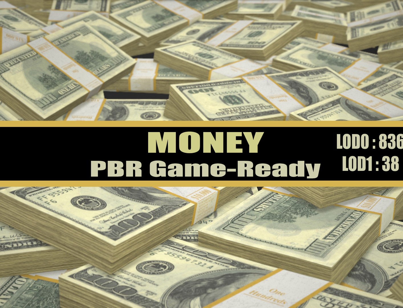 Money Pbr Model - TurboSquid 1337044