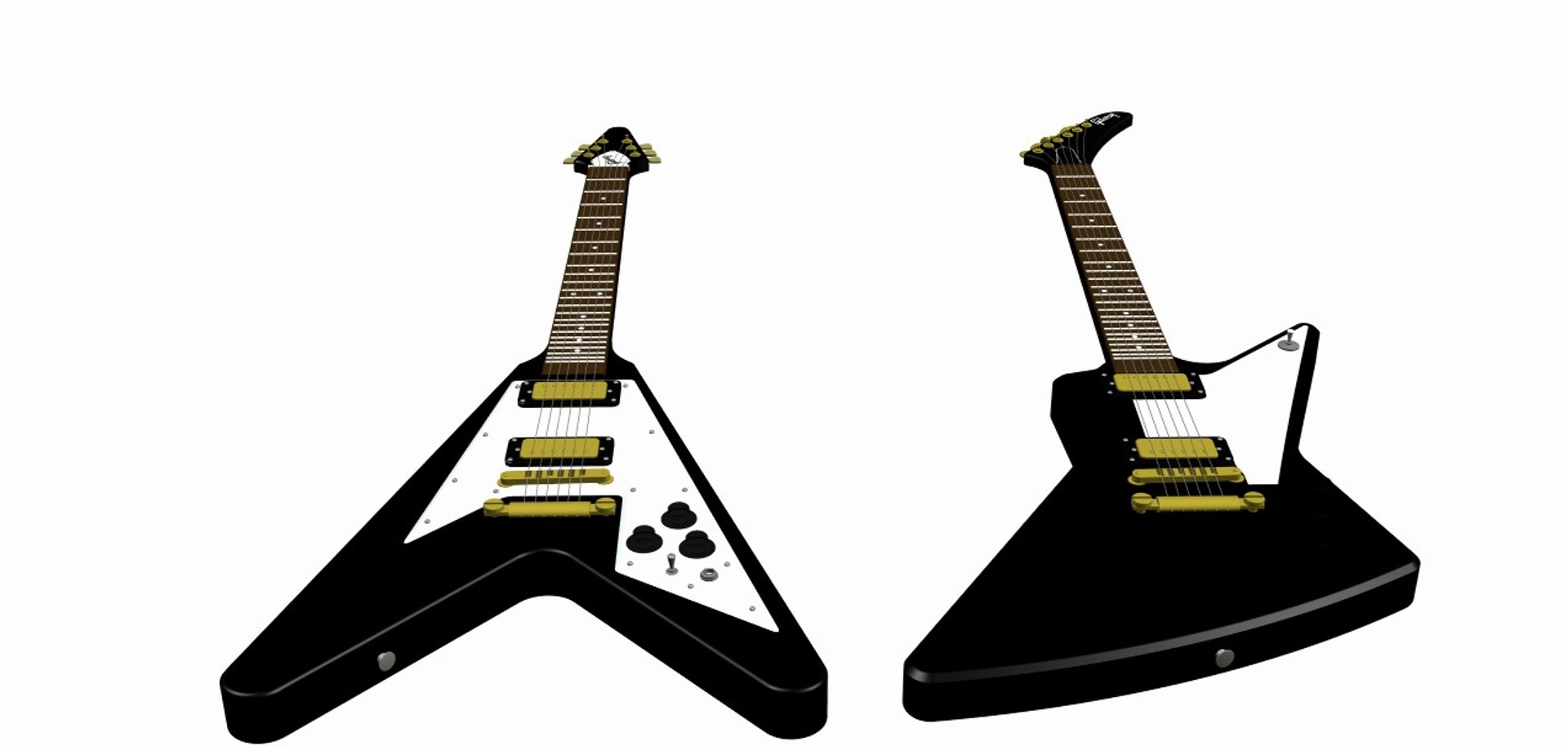 3ds Gibson Explorer Flying V