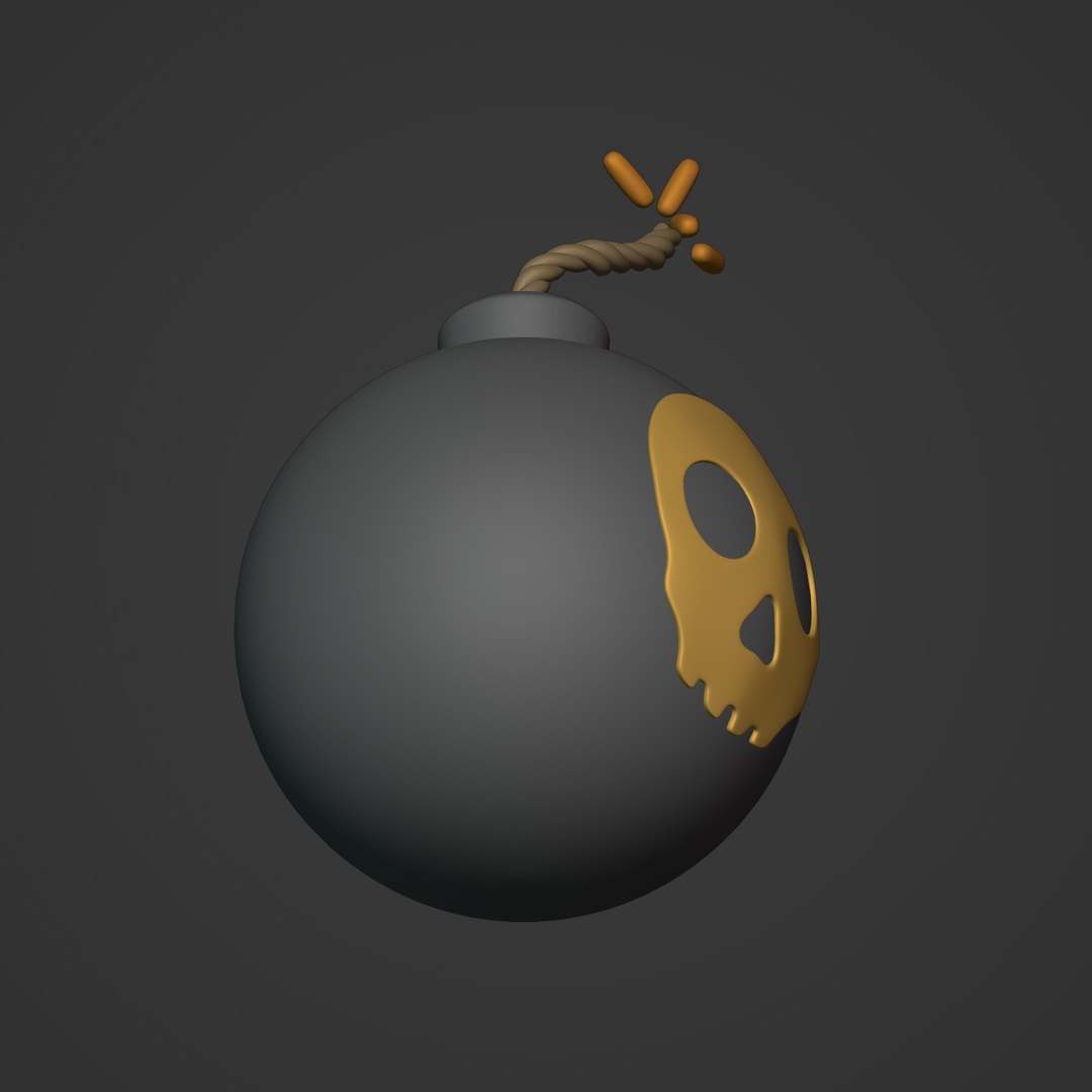 Cartoon Bomb 3D Model - TurboSquid 2095445