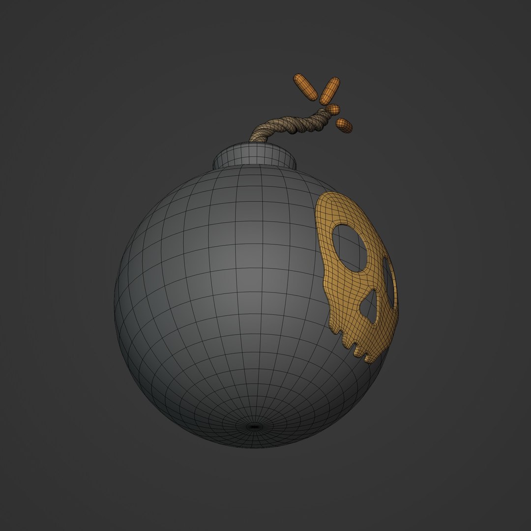 Cartoon Bomb 3D Model - TurboSquid 2095445