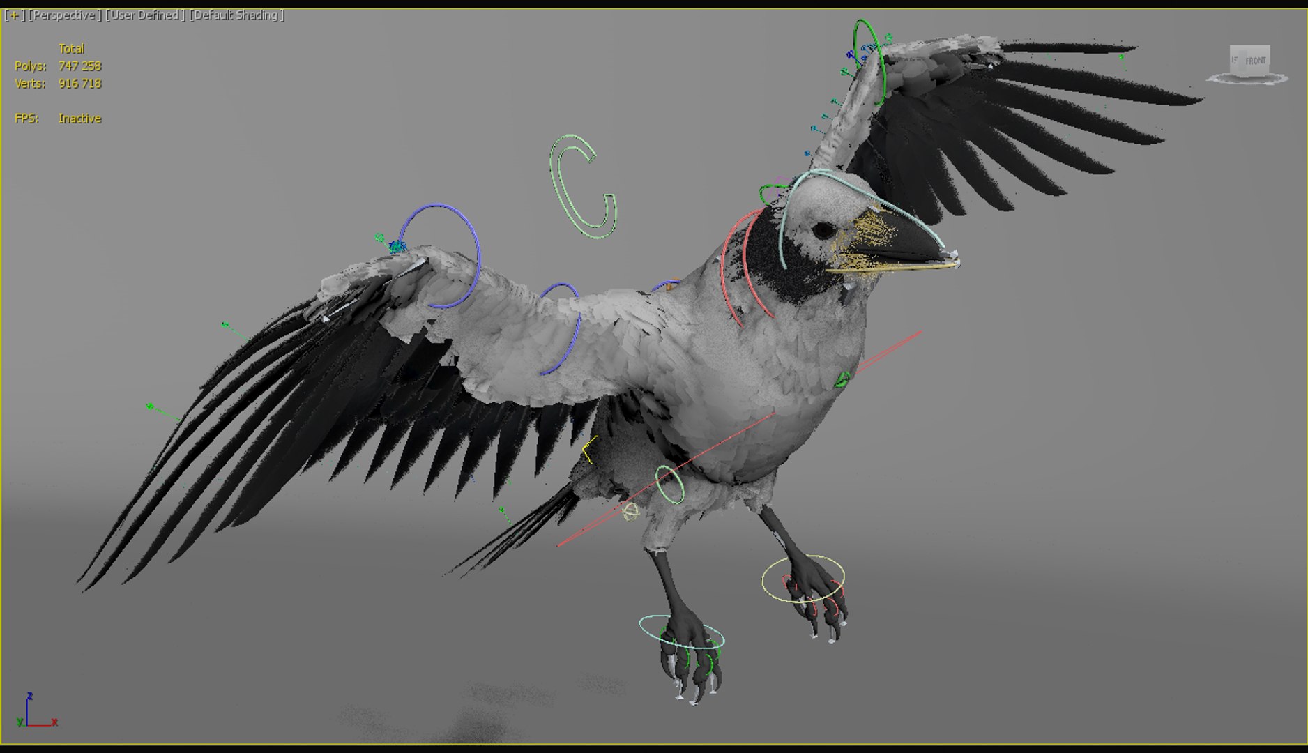 3D Raven RIGGED - TurboSquid 2141527