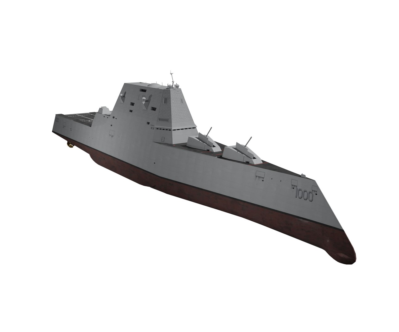 3D DDG 1000 Zumwalt Destroyer - TurboSquid 2032130