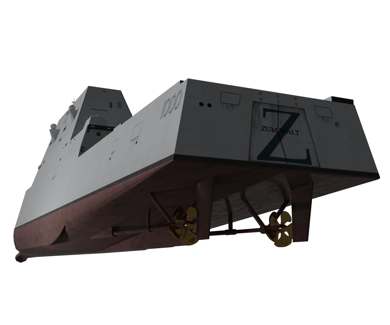3D DDG 1000 Zumwalt Destroyer - TurboSquid 2032130