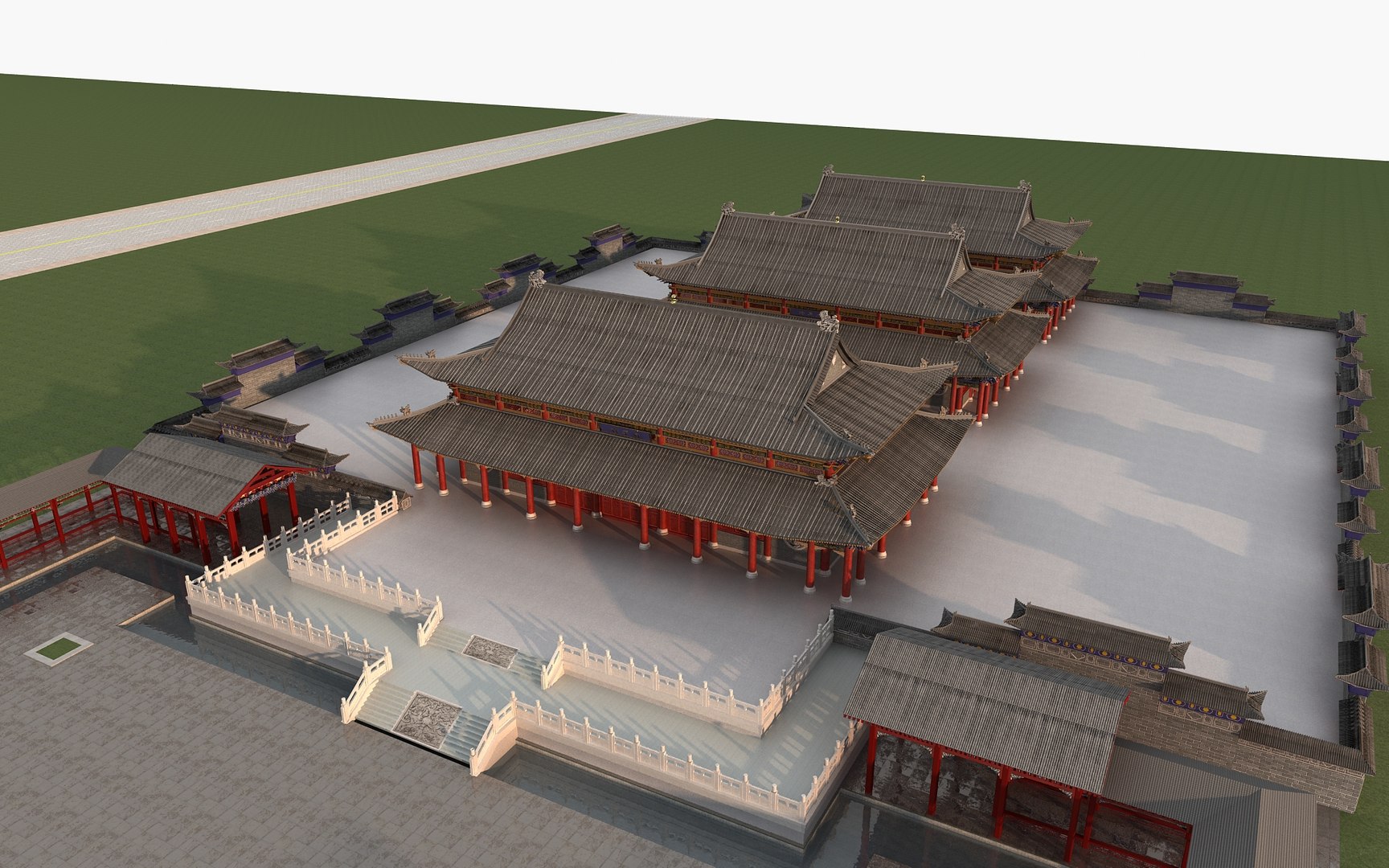 Ancient hall 3D - TurboSquid 1671239