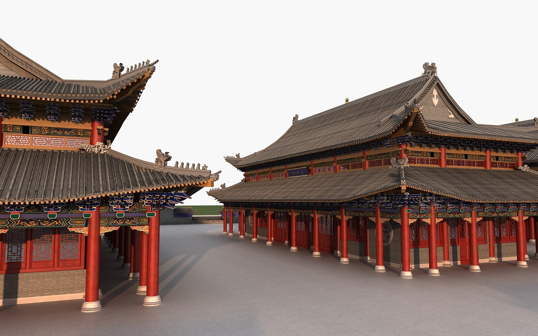 Ancient Hall 3D - TurboSquid 1671239