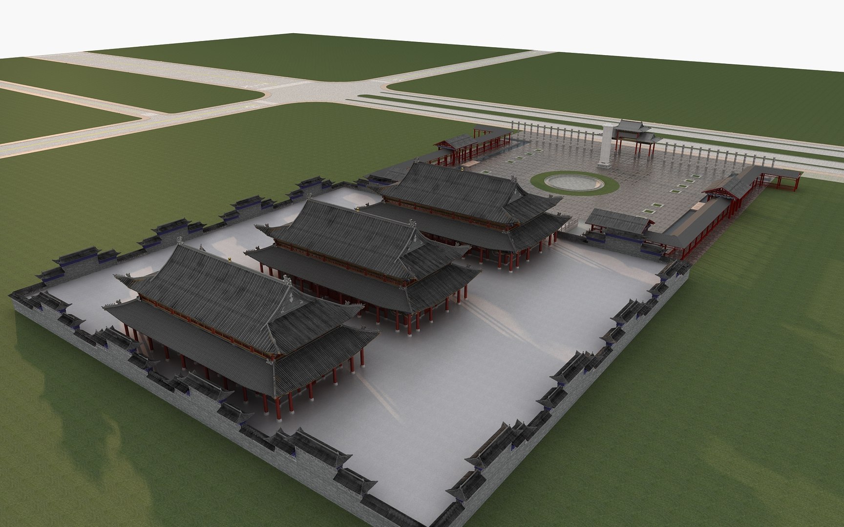 Ancient Hall 3D - TurboSquid 1671239