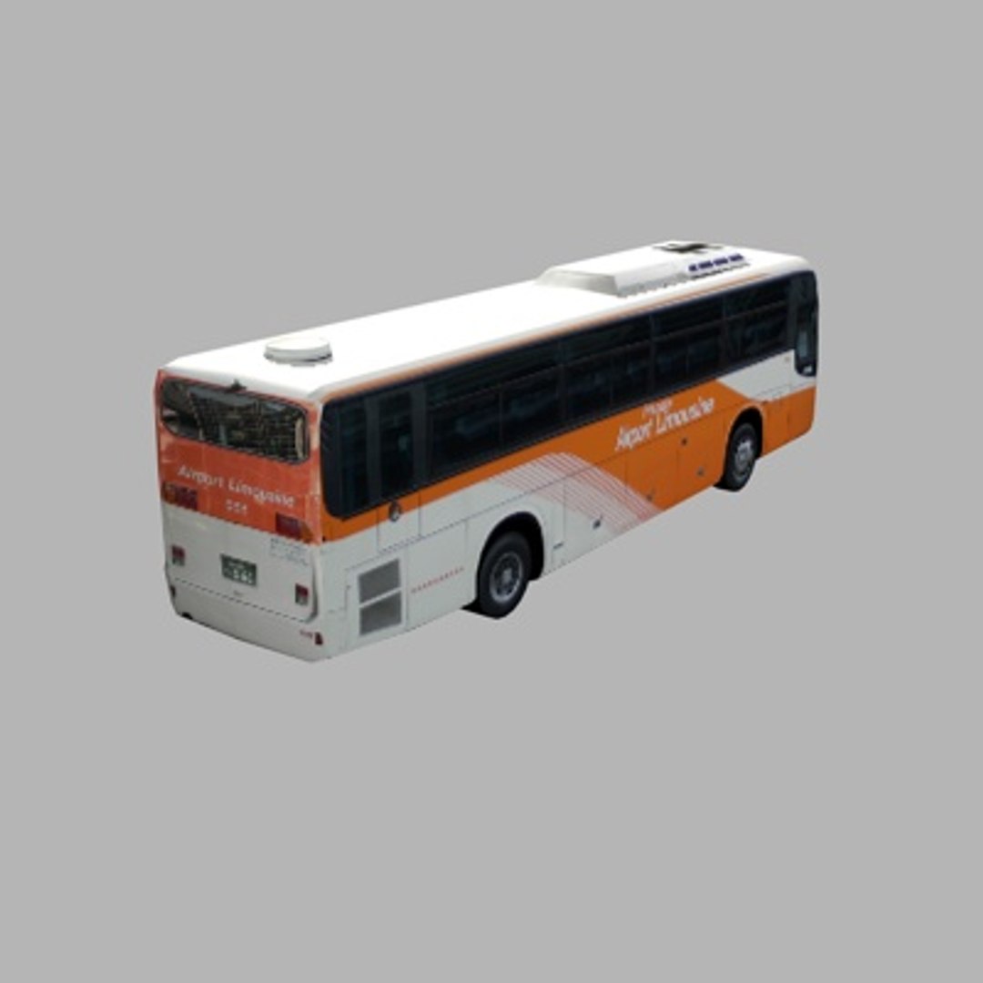 Airport Limousine Bus 3d Model