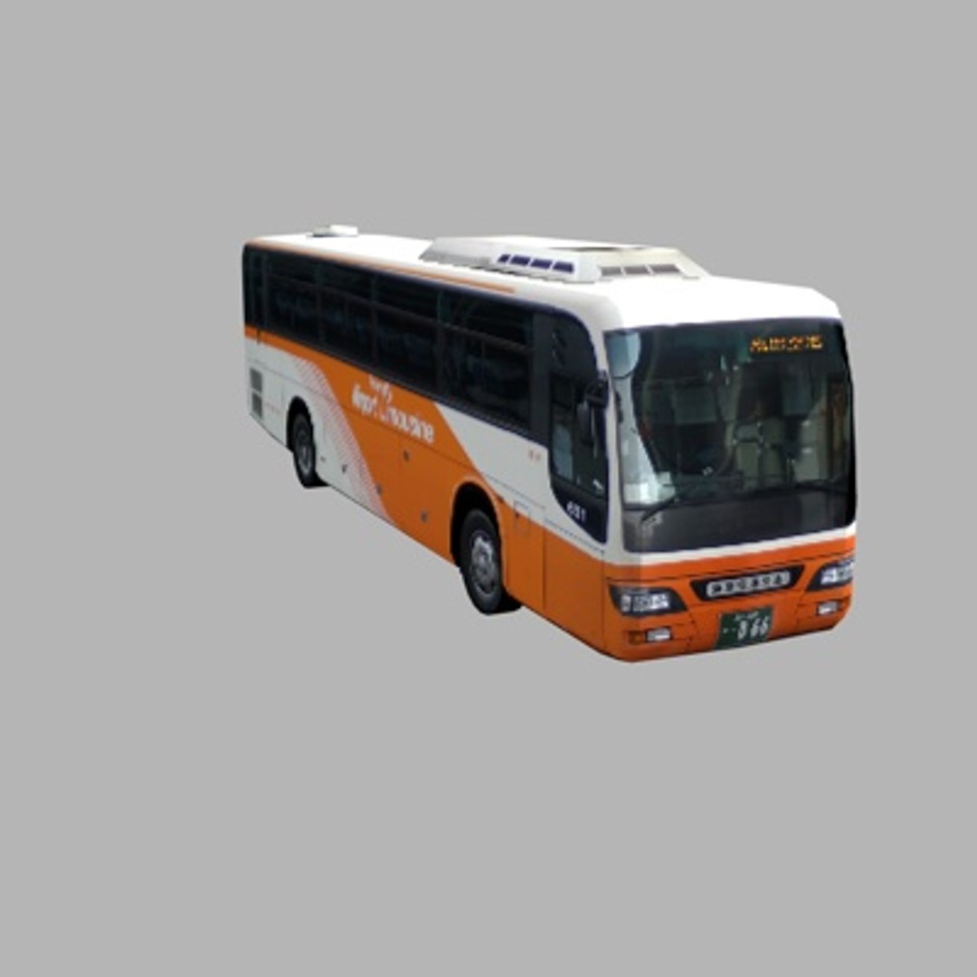 Airport Limousine Bus 3d Model