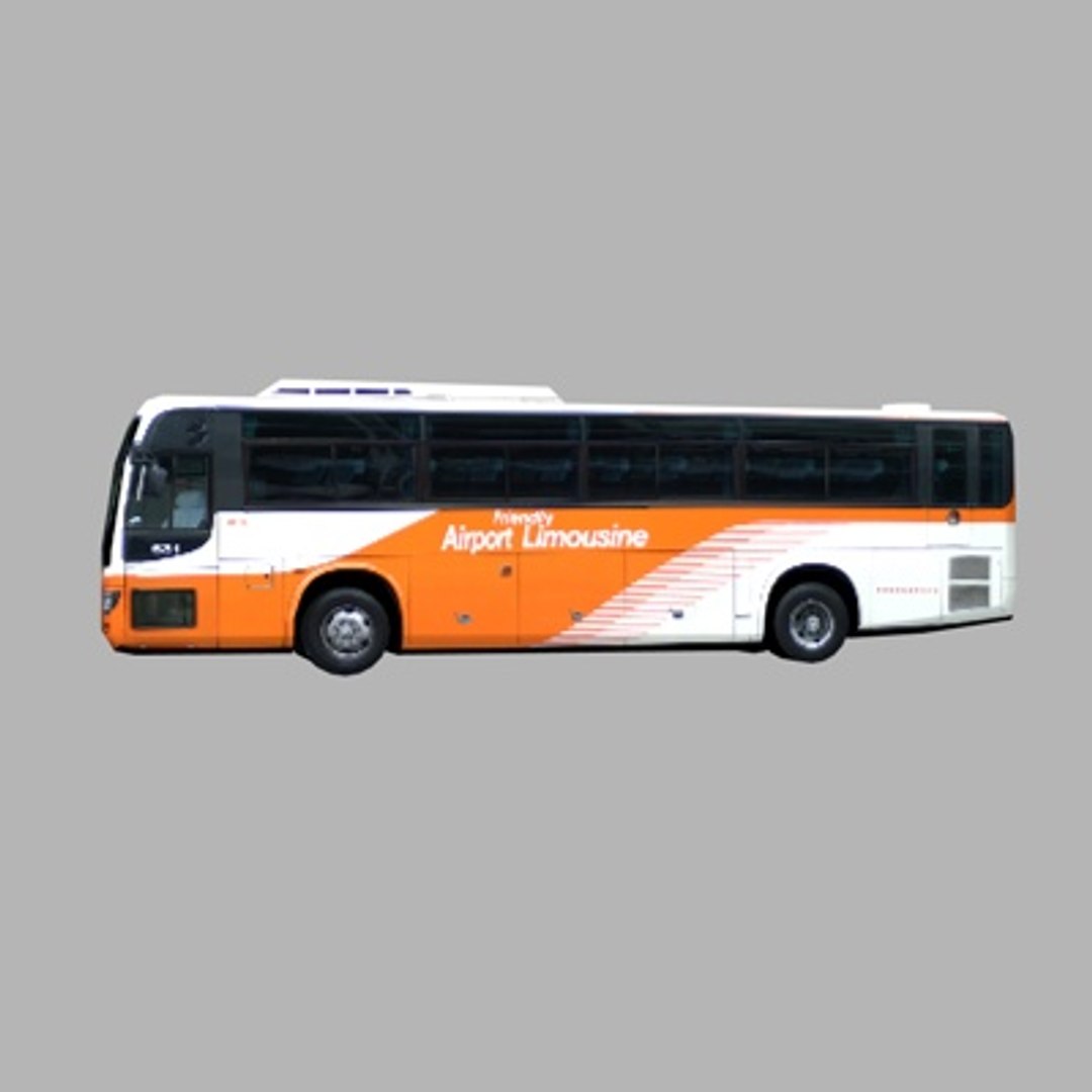 Airport Limousine Bus 3d Model