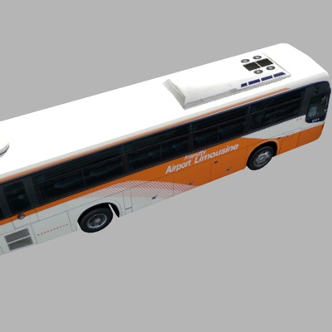 Airport Limousine Bus 3d Model