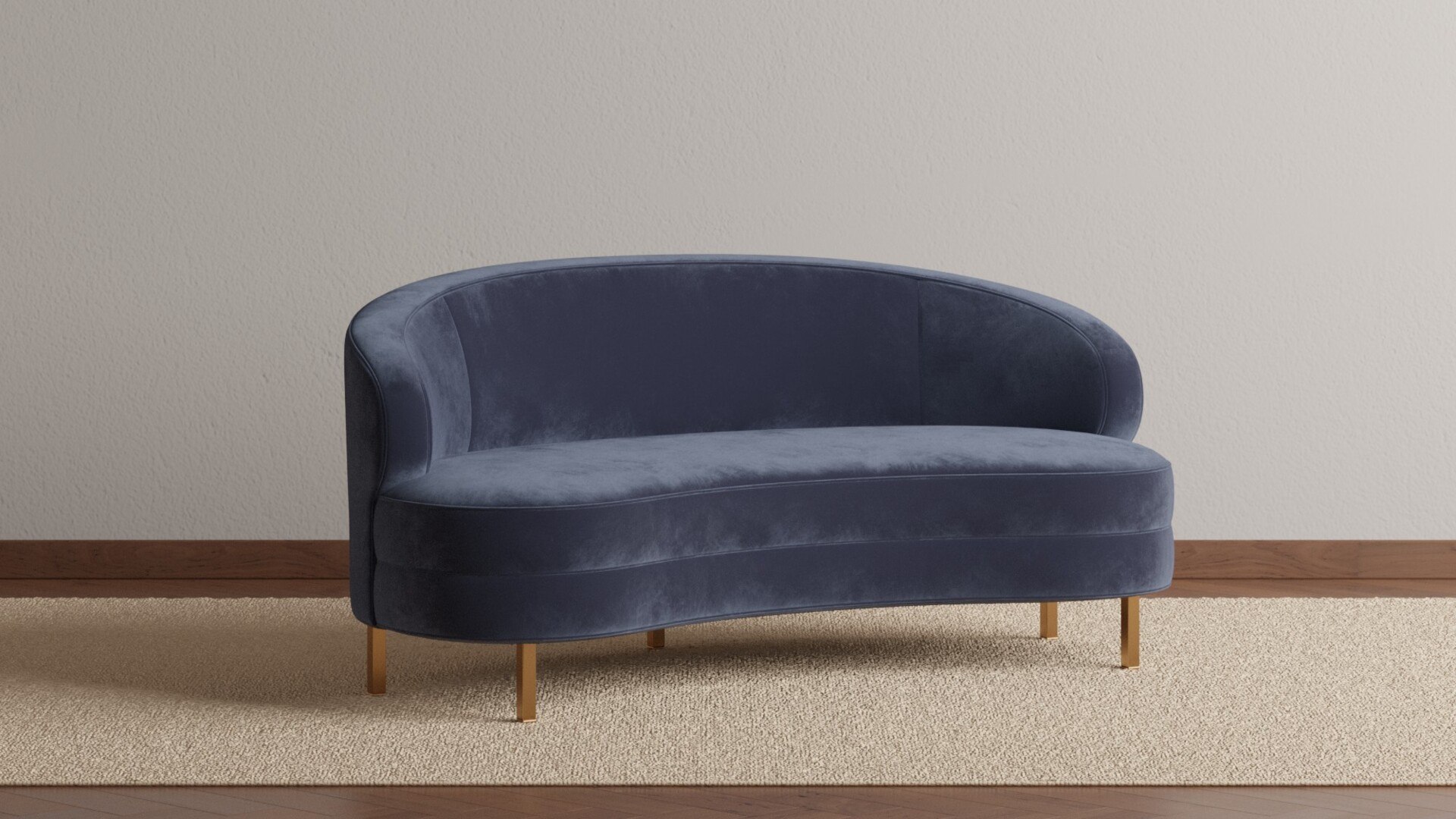 3D Belle Velvet Sofa - TurboSquid 2244096
