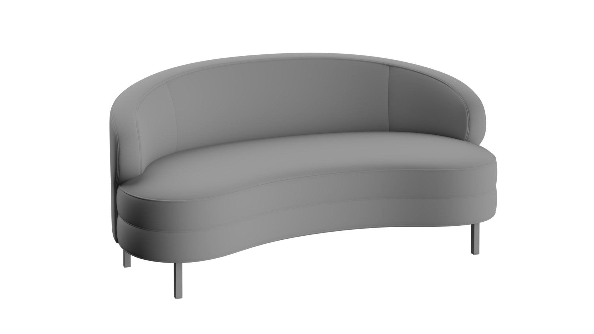3D Belle Velvet Sofa - TurboSquid 2244096