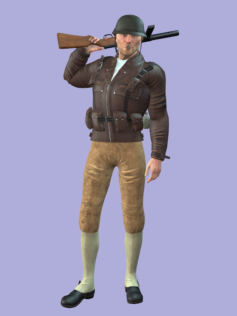 Realistic Rigged US Army Soldier Man Character 3D Model 3D Model ...