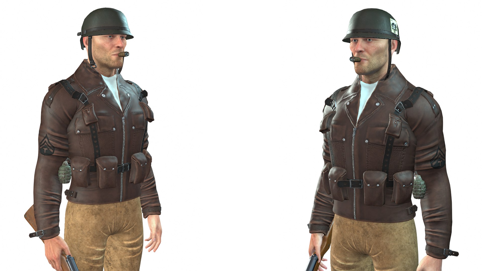 Realistic Rigged US Army Soldier Man Character 3D Model 3D Model ...