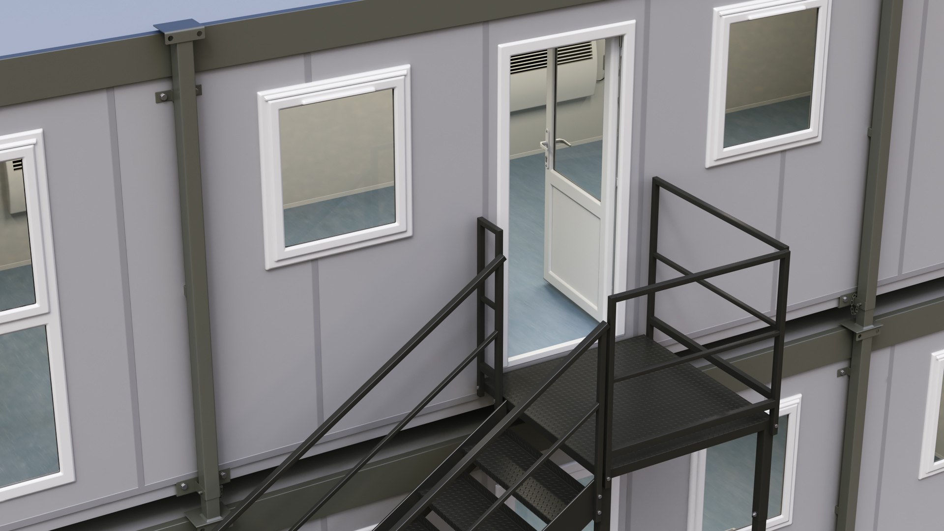 3D Portable Construction Site Building Model - TurboSquid 1773624