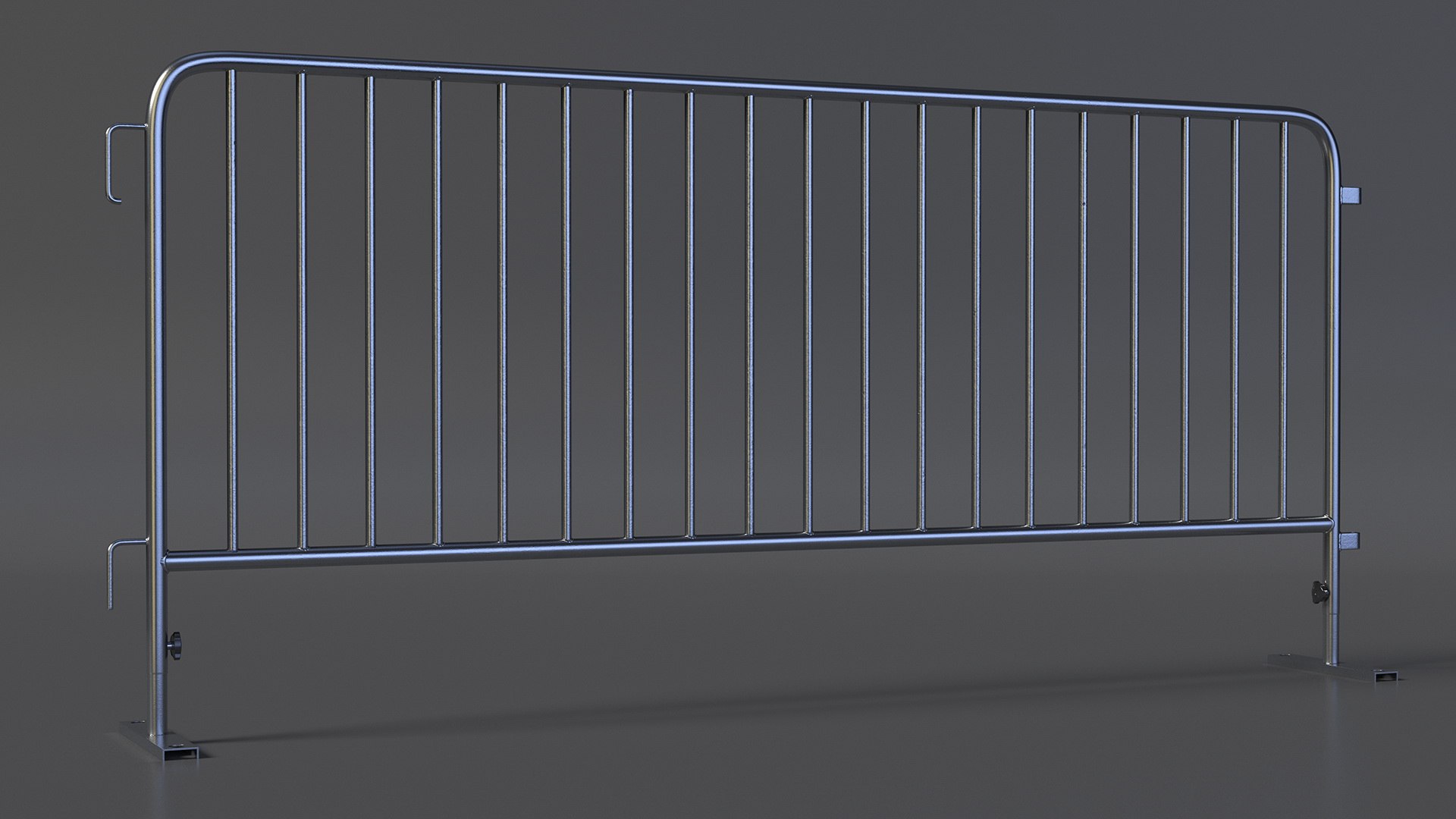 Metal Barricade Fence 3D Model - TurboSquid 2222391