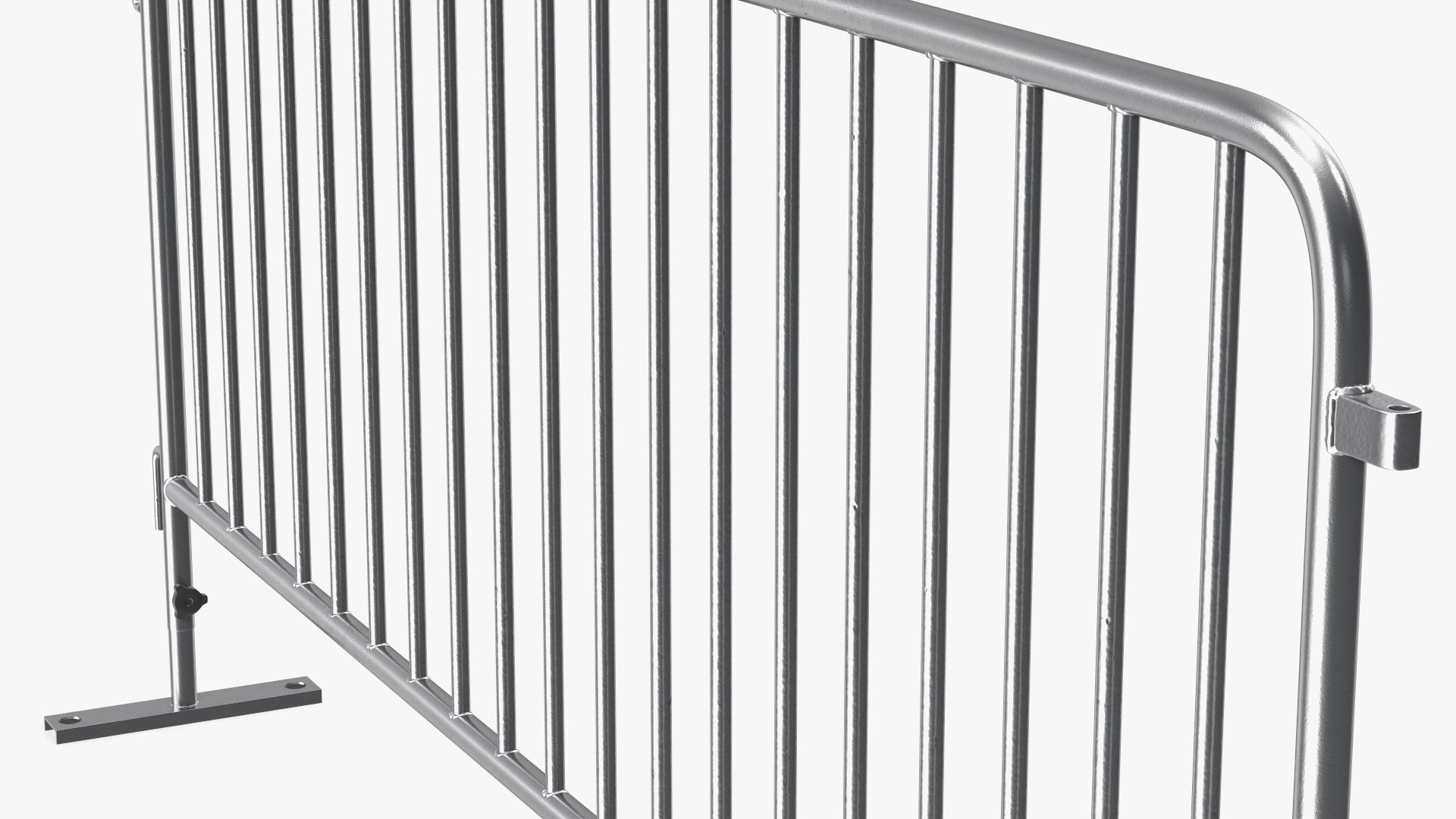 Metal Barricade Fence 3D Model - TurboSquid 2222391
