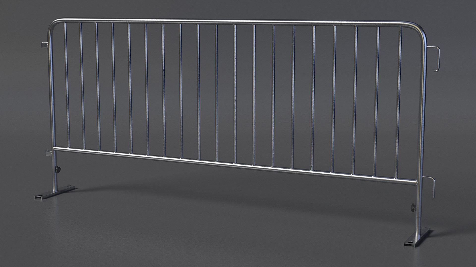 Metal Barricade Fence 3D Model - TurboSquid 2222391
