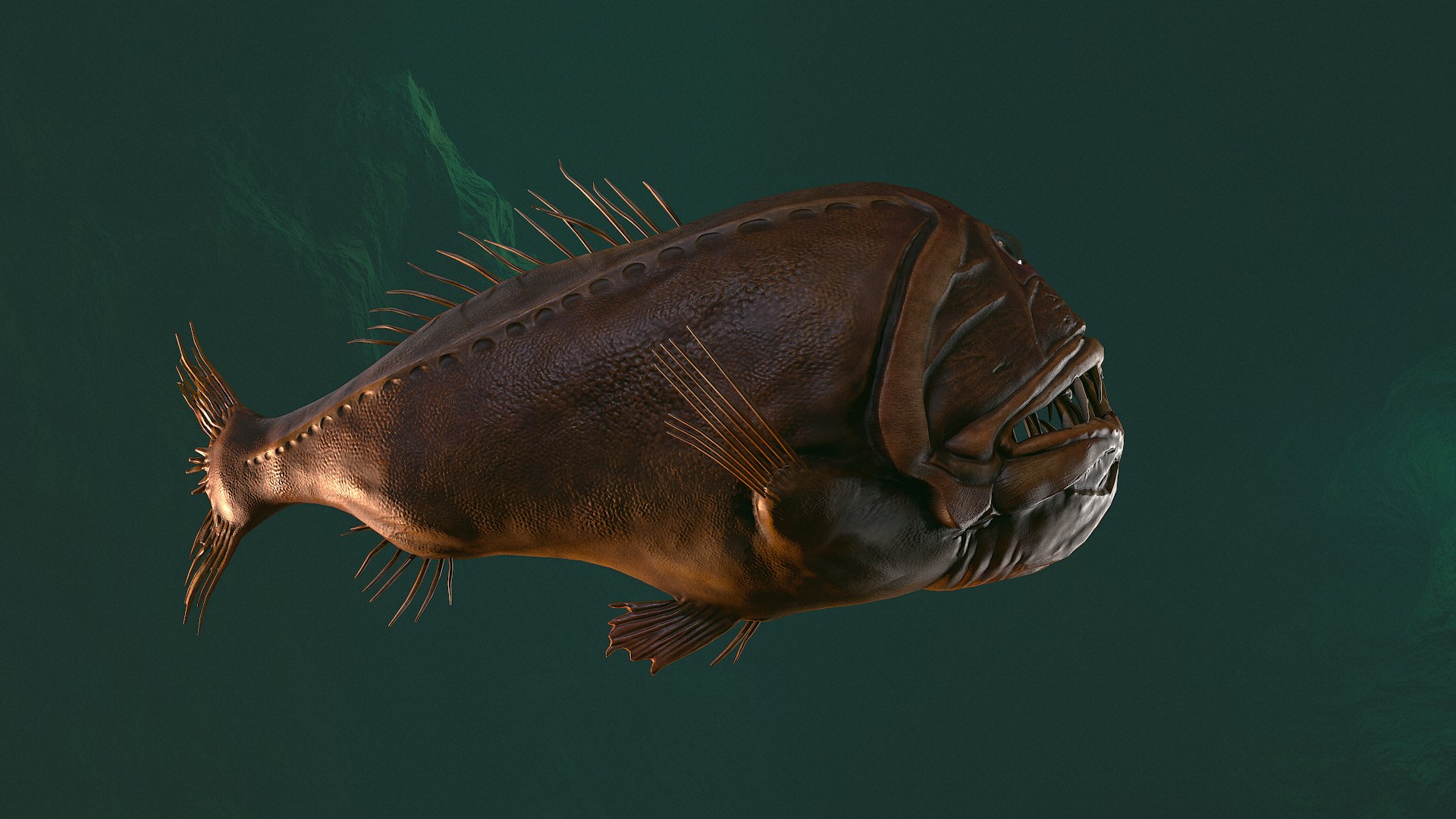 3D Fish Monster - Sabertooth Model - TurboSquid 1848860