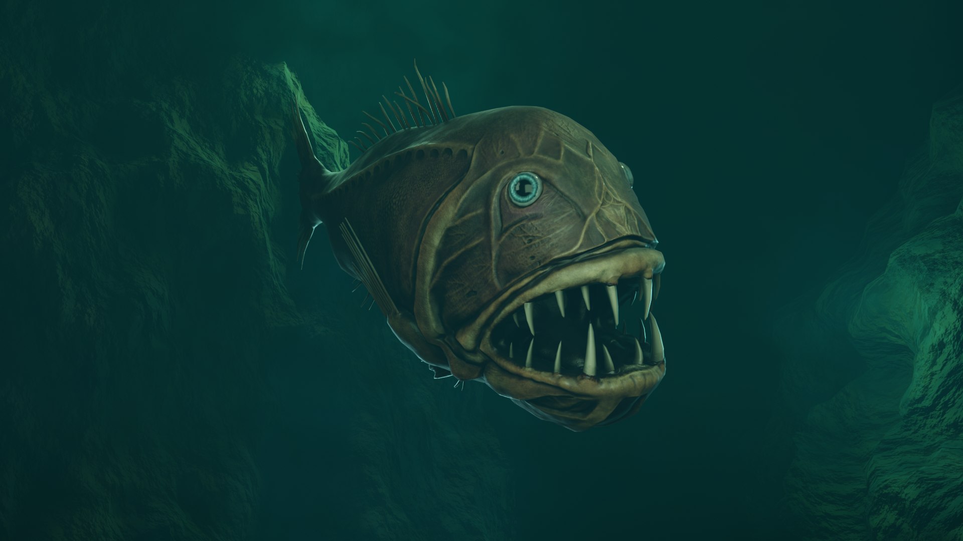 3D Fish Monster - Sabertooth Model - TurboSquid 1848860
