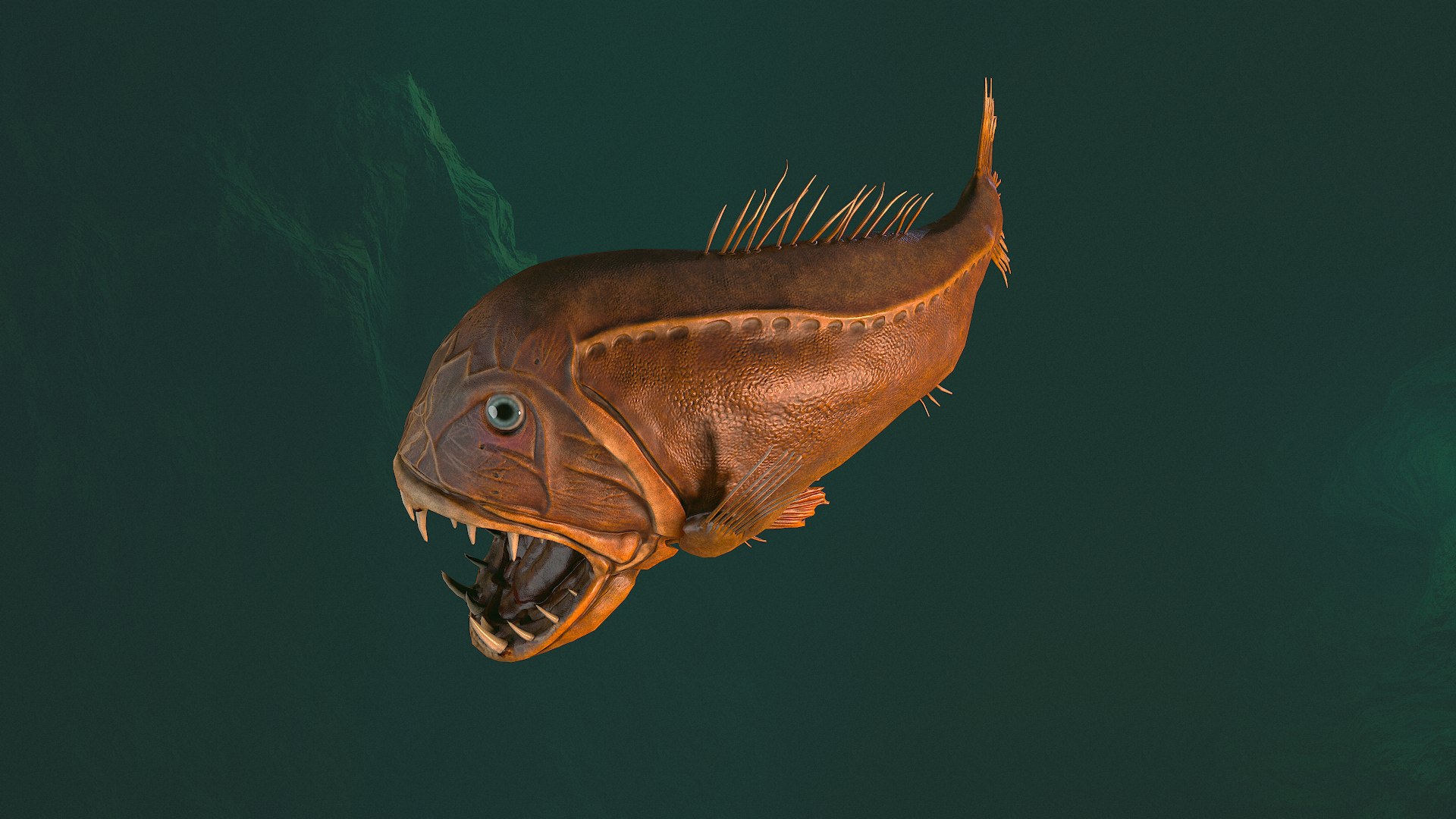 3D Fish Monster - Sabertooth Model - TurboSquid 1848860
