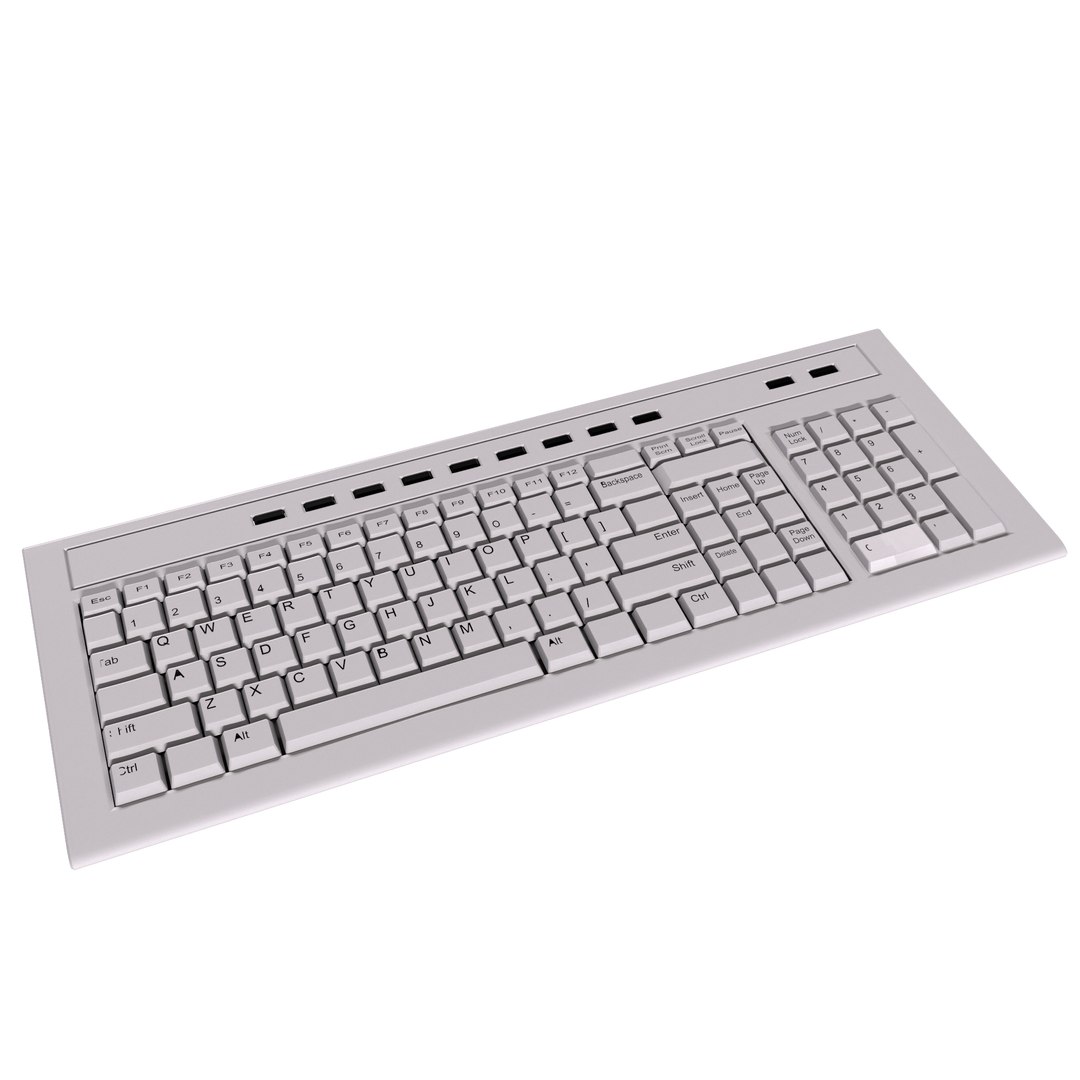 Keyboard 03 3D Model - TurboSquid 2140555