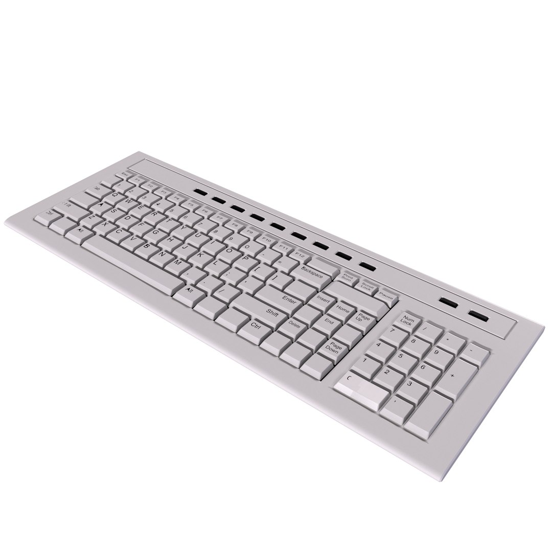 Keyboard 03 3D Model - TurboSquid 2140555
