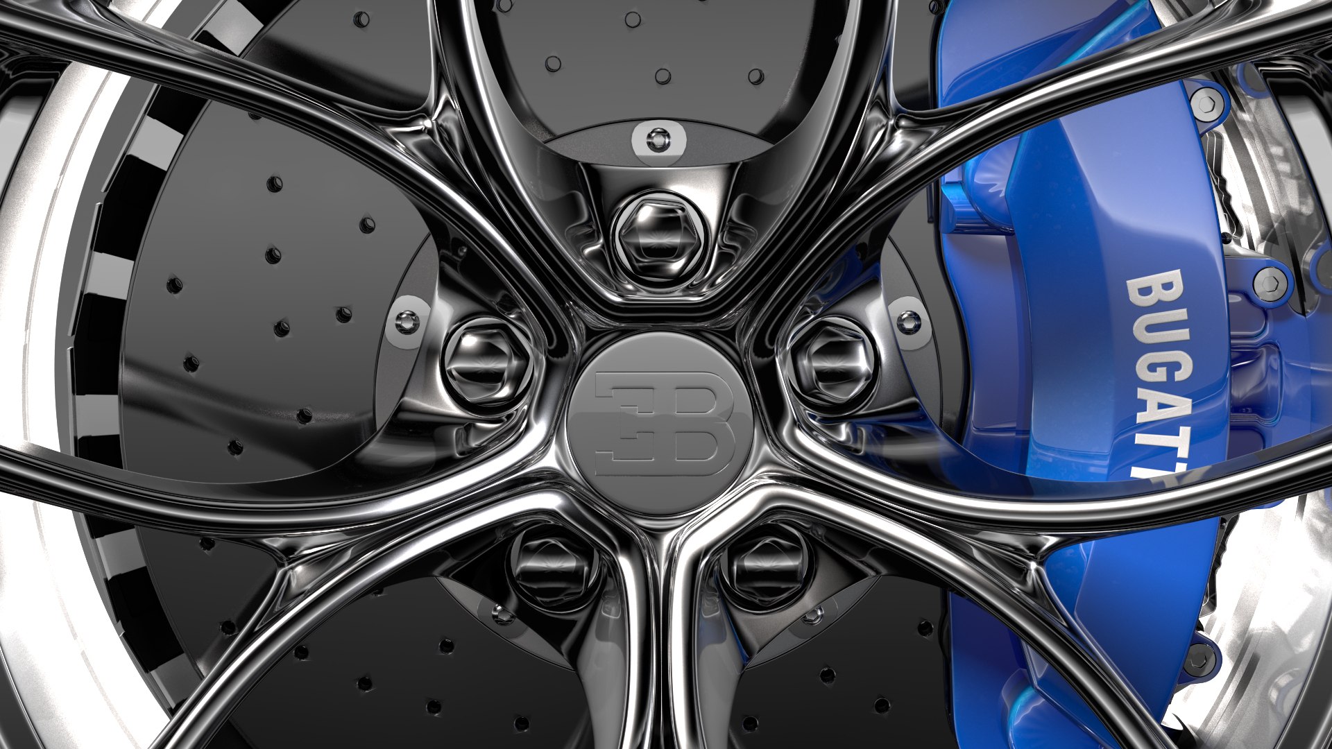 Bugatti Chiron Wheel 2 3D Model - TurboSquid 1383527