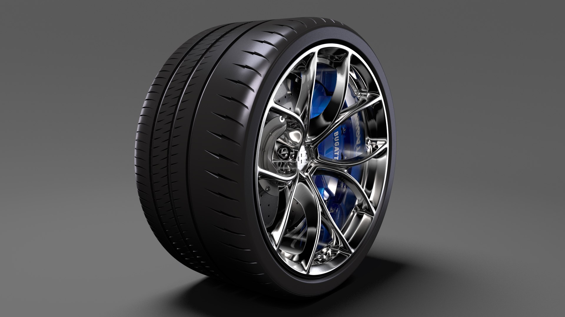 Bugatti Chiron Wheel 2 3D Model - TurboSquid 1383527