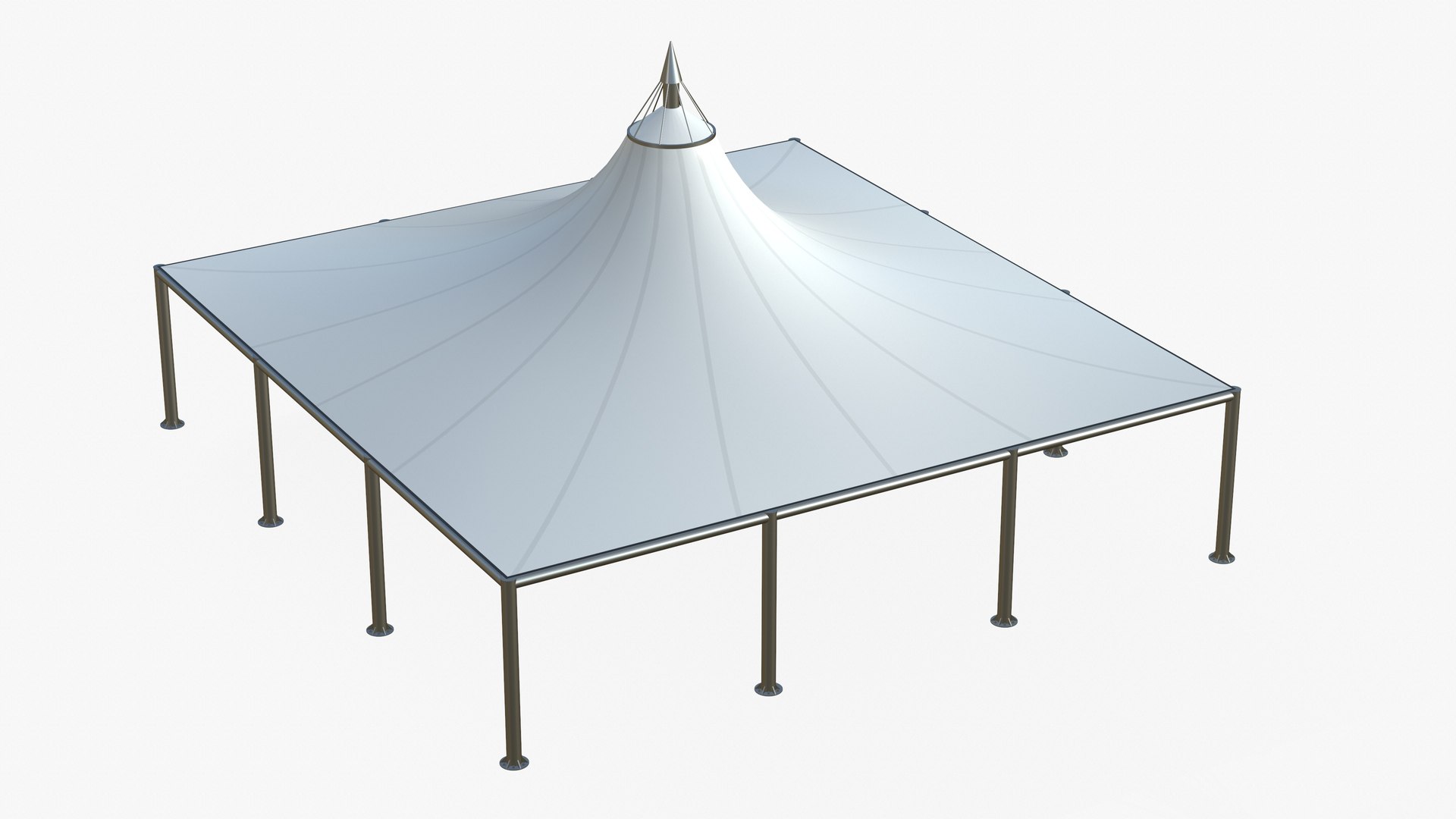 Tensile Structures Conic 3D Model - TurboSquid 1847832