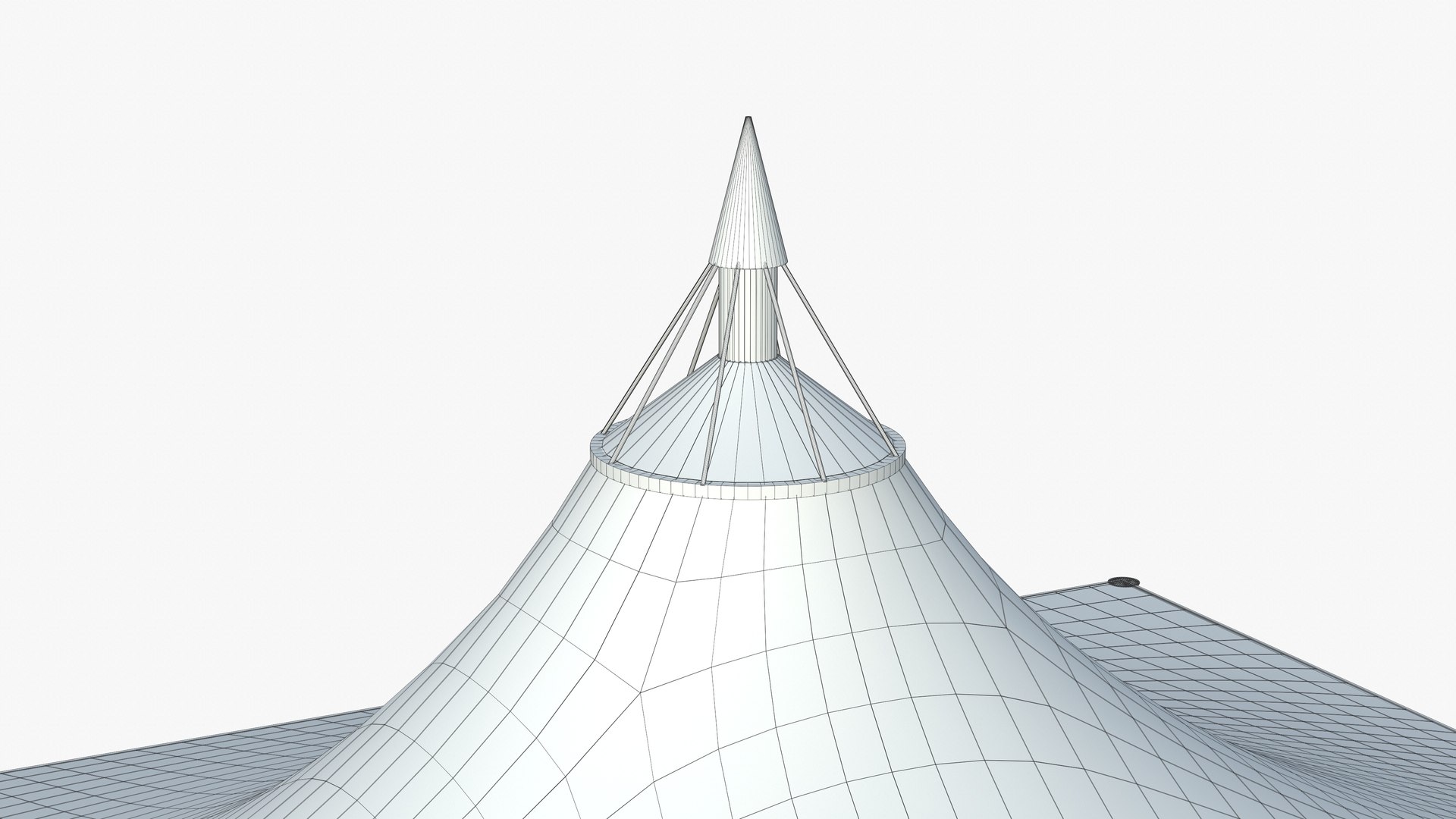 Tensile Structures Conic 3D Model - TurboSquid 1847832